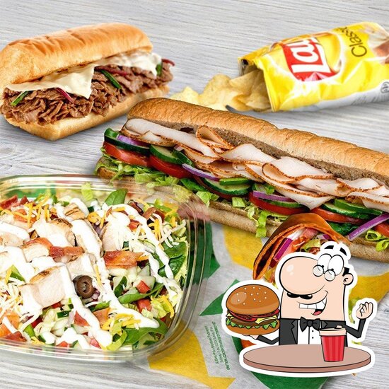 Menu at Subway restaurant, Mammoth Lakes