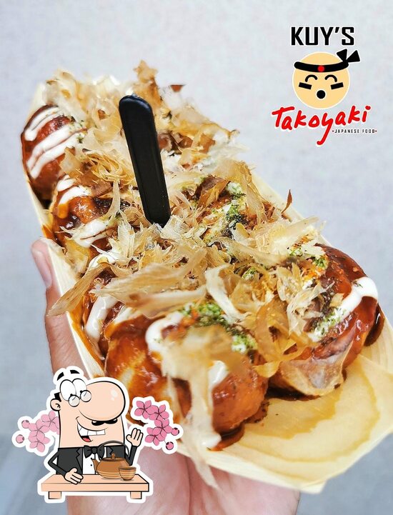 Menu at Kuys Takoyaki restaurant, Calapan