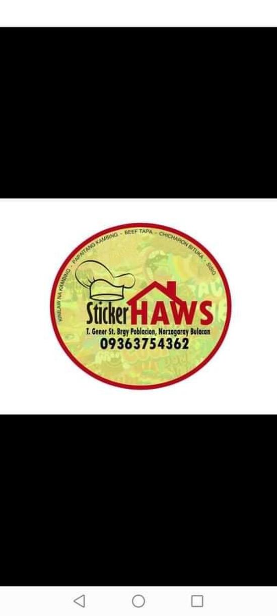 Menu at Sticker Haws pub & bar, Norzagaray