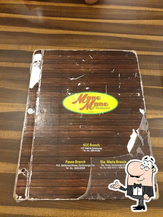 Menu at Mano Mano - KCC Mall Branch restaurant, Zamboanga, W3CF+79H