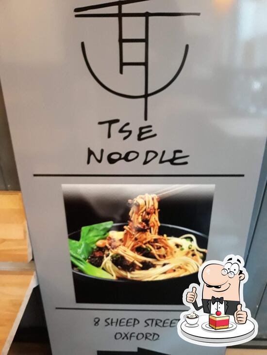 Menu at Tse Noodle restaurant, Oxford