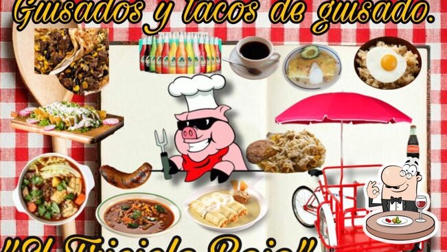 Menu at Guisados “El Triciclo Rojo” restaurant, Ecatepec de Morelos