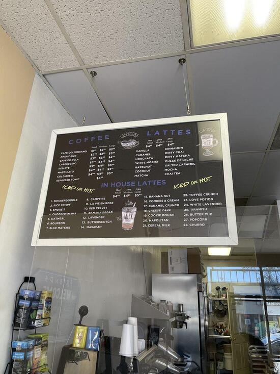Menu at Cake & Coffee House, South Gate