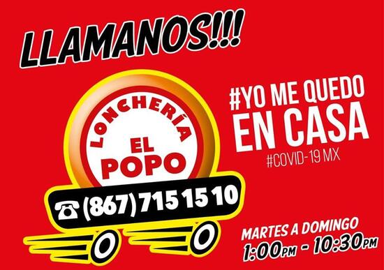 Menu at Loncheria El Popo restaurant, Nuevo Laredo, Av. Morelos 3840