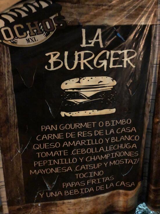 Carta del restaurante Los hochos mexicali, Mexicali