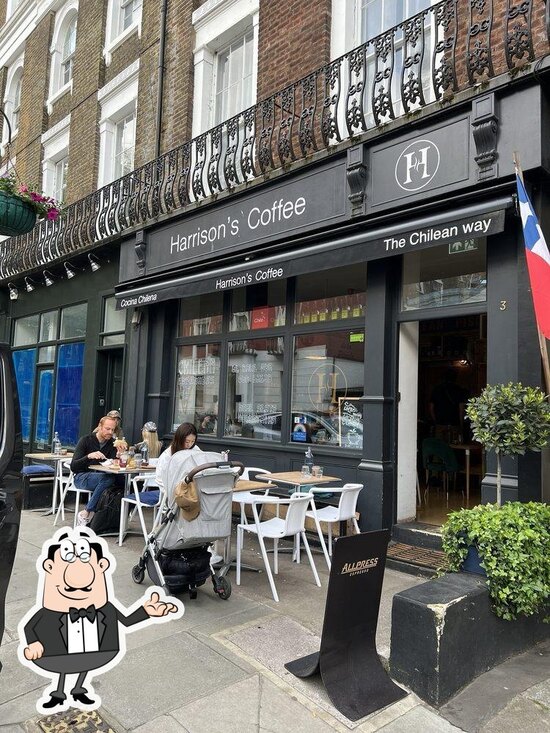 Menu at Harrison’s Coffee restaurant, London