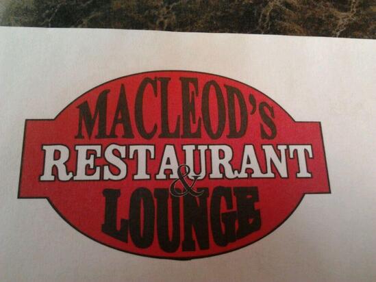 Menu at MacLeod's Restaurant & Lounge, Fort MacLeod