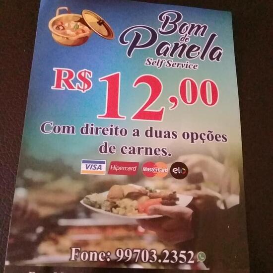 Menu at Bom de Panela restaurant, Recife