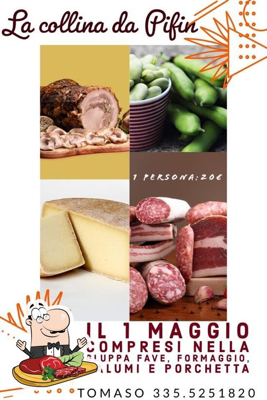 Speisekarte von La Collina restaurant, Monte Porzio