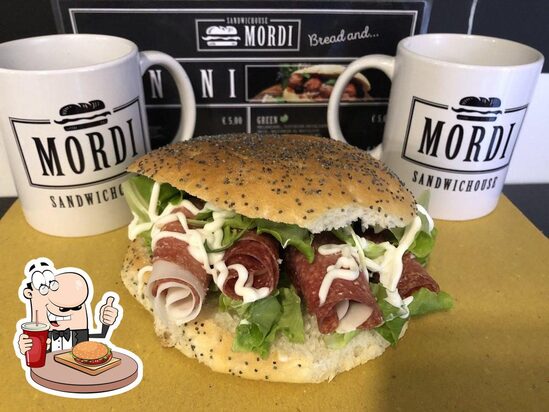 Carta de comida rápida Mordi Sandwichouse, Roma, Borgo Pio