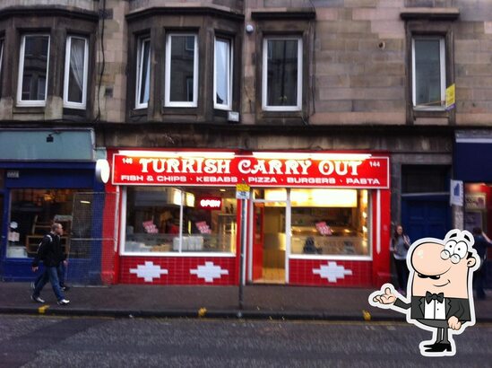 Menu at Turkish Kebab fast food, Edinburgh