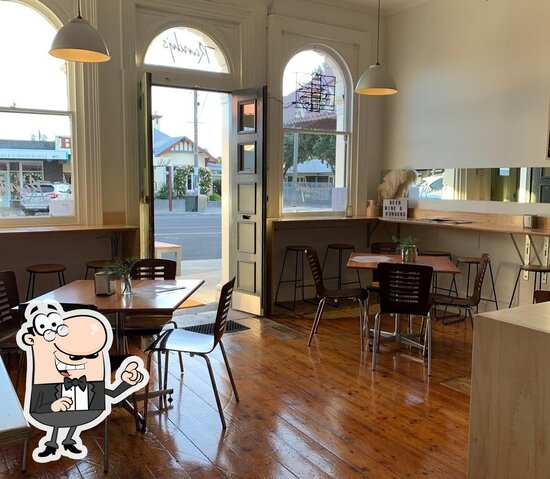 Menu at Randy's Burgers restaurant, Port Fairy