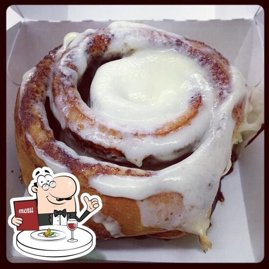 Menu at Cinnabon cafe, Edison, 363 Menlo Park Mall