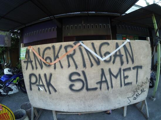 Menu at Angkringan Pak Slamet (Pagi- Sore) restaurant, Klaten, Jl ...