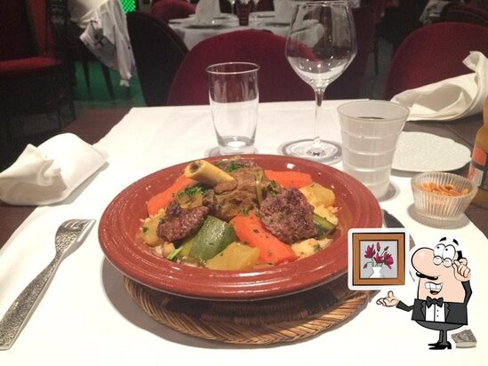 Menu at Le Riad restaurant, Reims