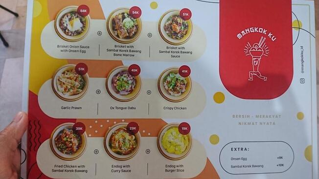 Carta del restaurante Mangkok Ku Menara Standard Chartered, South Jakarta