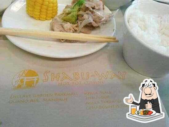 Shabu-Way restaurant, Cebu City - Restaurant menu
