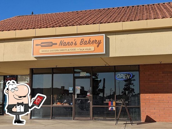 Menu at Nano's Bakery, Bakersfield