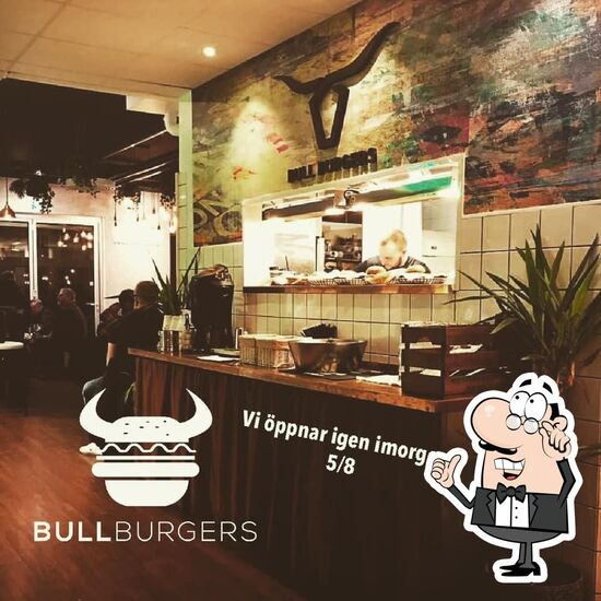 Menu at Bull Burgers restaurant, Kinna