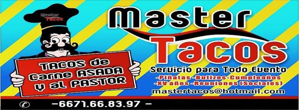 Menu at Master Tacos restaurant, Culiacán, valle alto