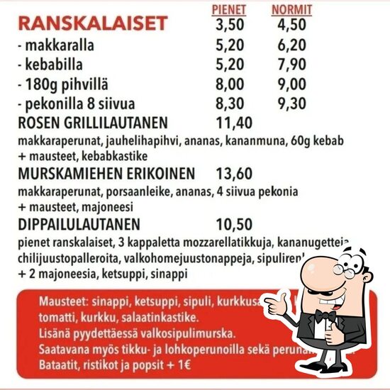 Rose Grilli ja Salaattibaari, Ylivieska - Restaurant menu, prices and ...