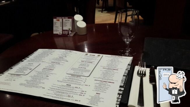Menu at The Albyn restaurant, Aberdeen