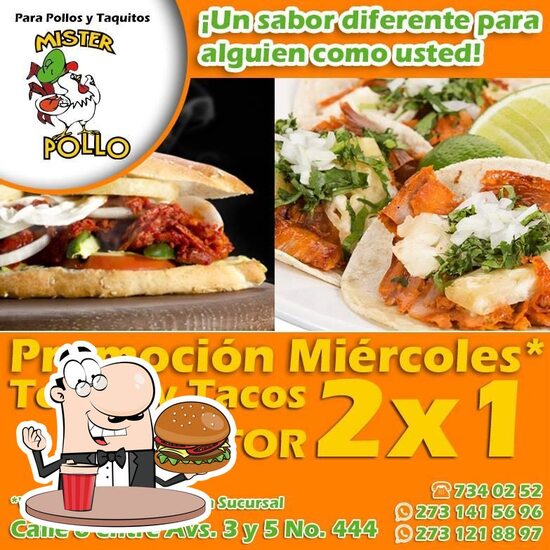 Carta del restaurante Míster pollo, Huatusco, Av. 2 Pte. 450