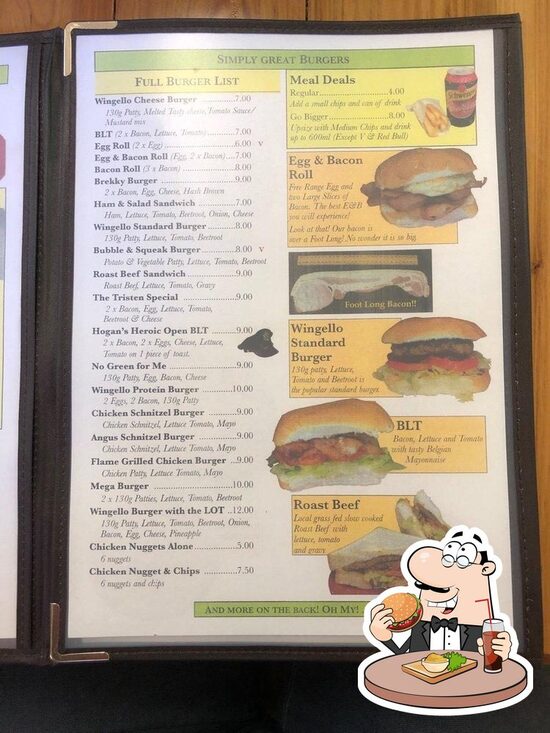 Menu at Wingello Village Store cafe, Wingello