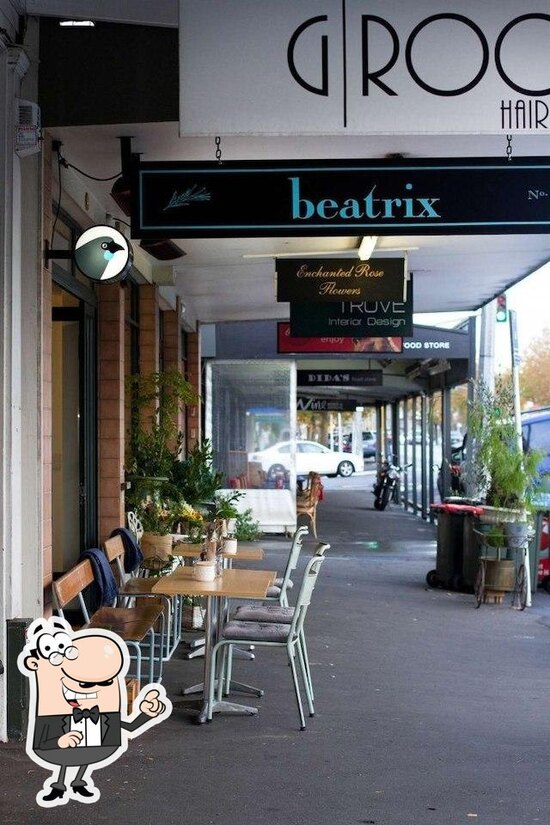 Menu at Beatrix cafe, Auckland
