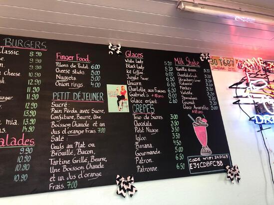 Menu at Gabriel's salt 'n sweet diner, De Panne