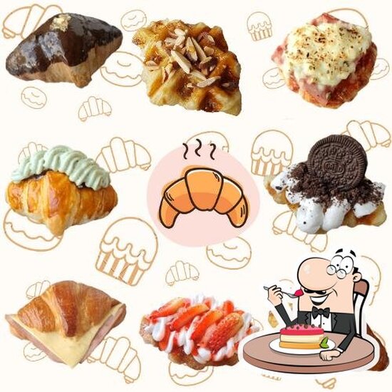 Menu at Happy Croissant, Bang Kruai