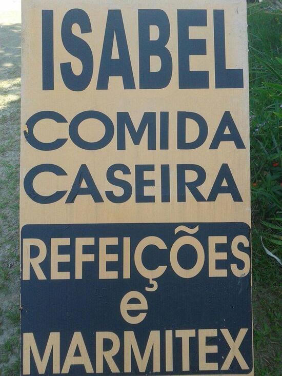 Menu em BAR Isabel, Itanhaém