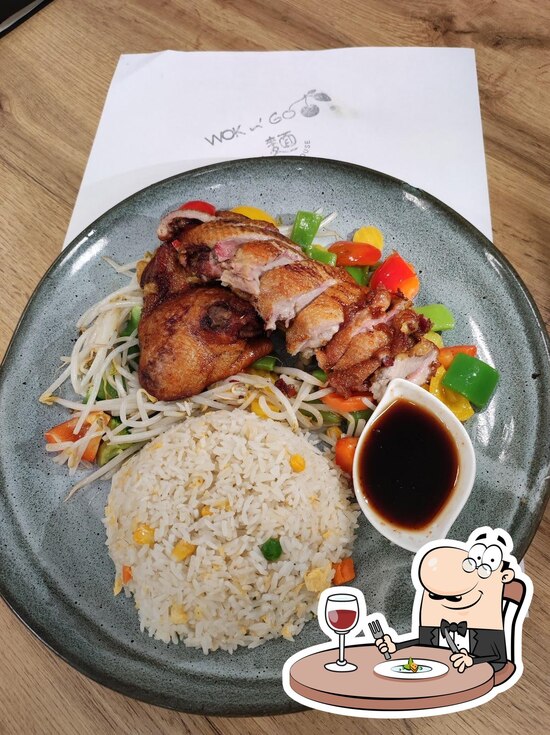 Menu at Wok n’ Go restaurant, Nyíregyháza