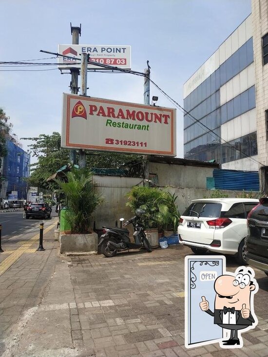 Carta del restaurante Paramount, Yakarta