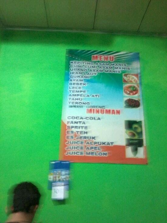 Menu at Lalapan Cak Kartolo restaurant, Denpasar, Jl. Gn. Agung No.243-259