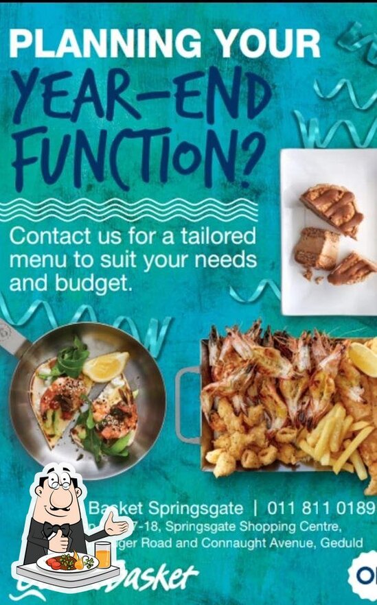 Menu at Ocean Basket Springs Gate restaurant, Springs, Shop 17-18
