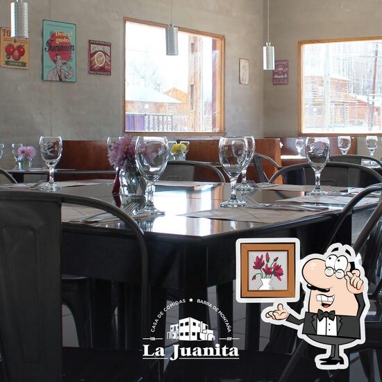Menu at La Juanita restaurant, Uspallata