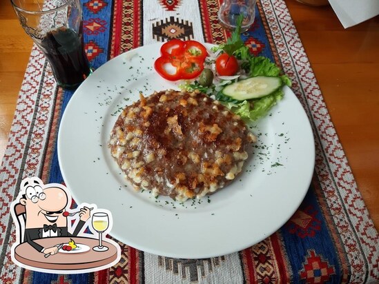 Menu at Saraj Restavracija restaurant, Ljubljana
