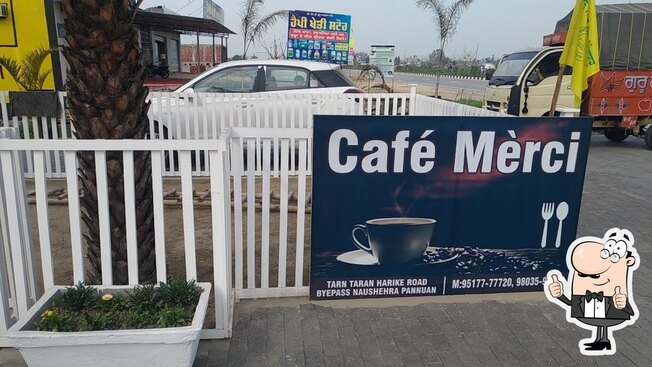Menu at Cafe Merci, India