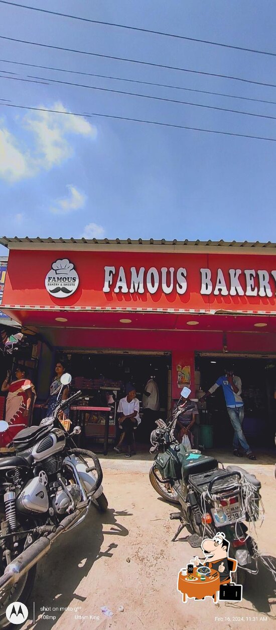 Menu at Famous Bakery and Sweets, Hosur, PRWM+HFW