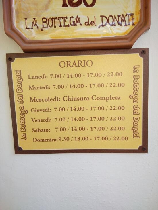 La Bottega del Donati, Quarrata - Menu del ristorante, prezzi e recensioni