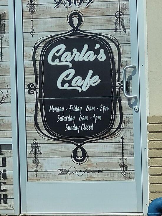 Menu at Carla's Cafe, Bakersfield