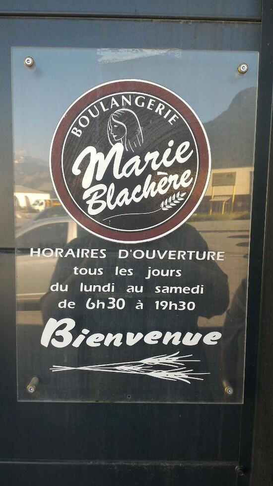 Menu at Bakery Marie Blachère, Briançon