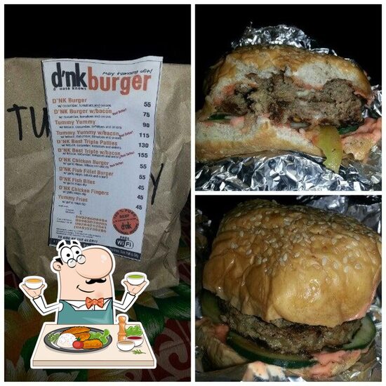 Menu at D'nk Burger restaurant, San Pablo City