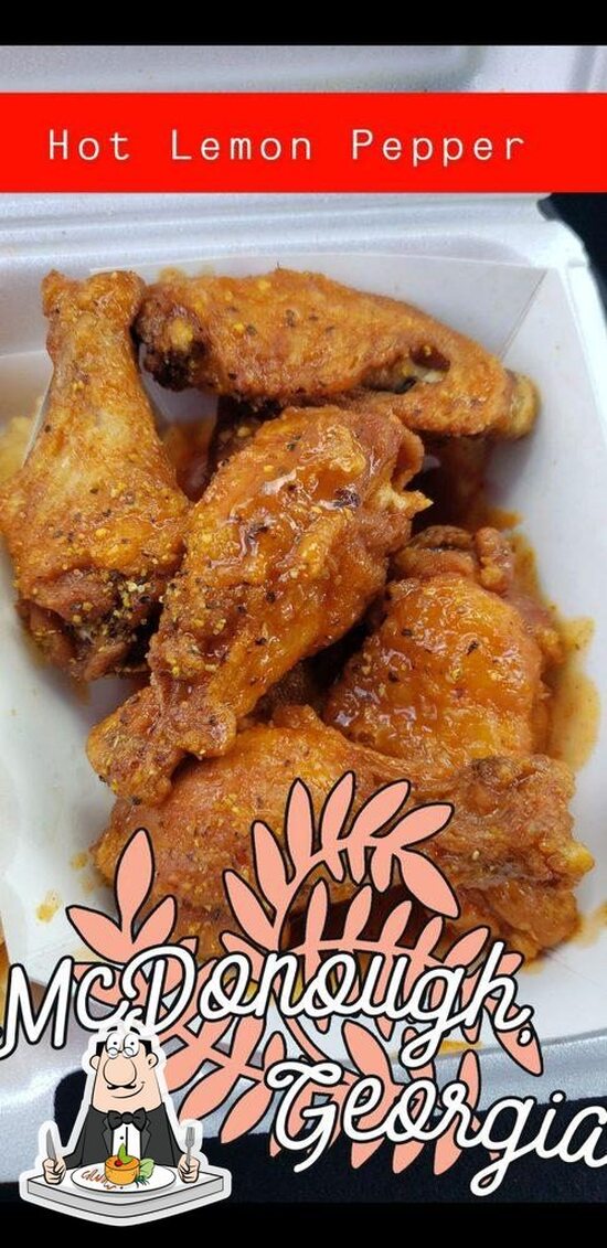 Menu at Touchdown Wings, McDonough