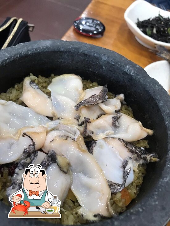 Menu at 명진전복 Myeongjin Jeonbok Abalone Restaurant, South Korea