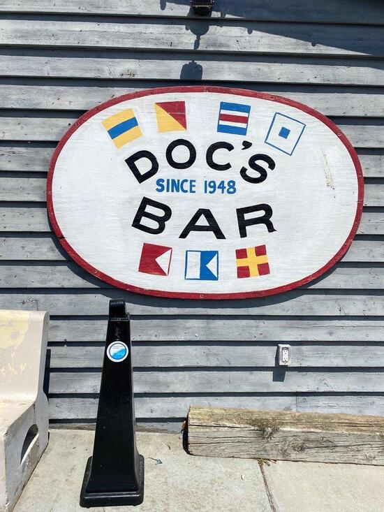 Menu at Doc's Bar, Tybee Island