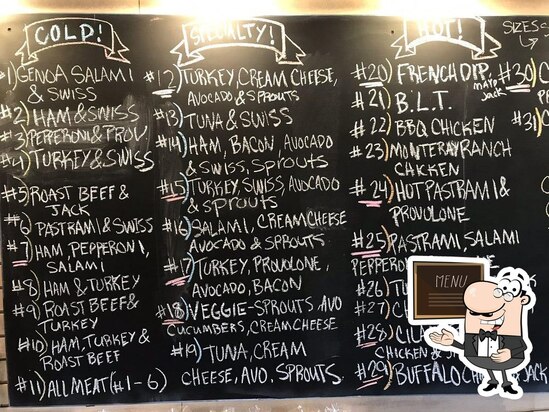Menu at Hilltop Deli fast food, Sedona