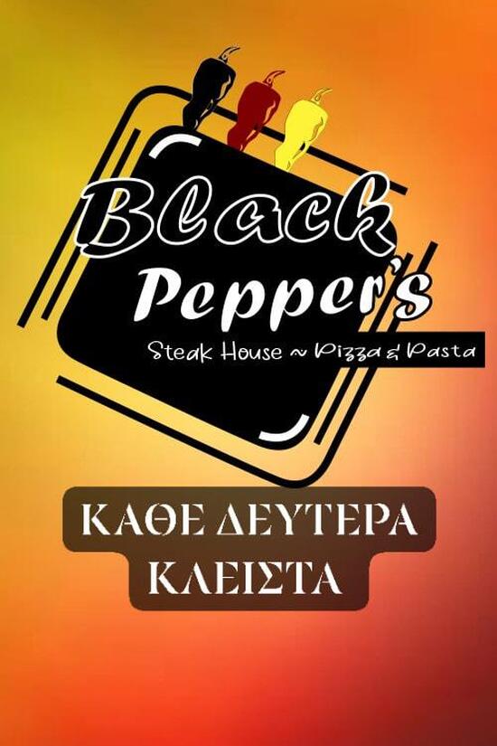 Menu at BLACK PEPPER's pizza, Rizo
