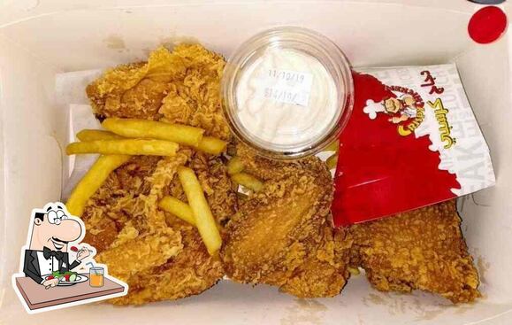 Menu at Crispy Chicken restaurant, Abu Dhabi, Al Daraj St